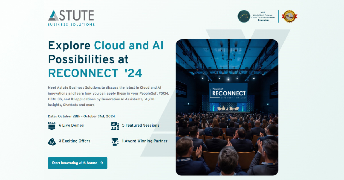 Join Astute At Peoplesoft Reconnect Dive Deep 2024